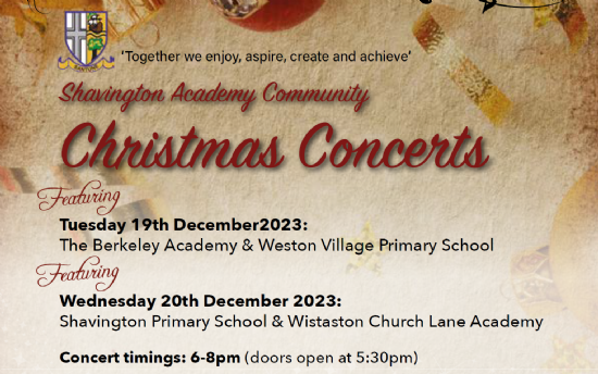 Shavington Academy - Christmas Concerts 2023